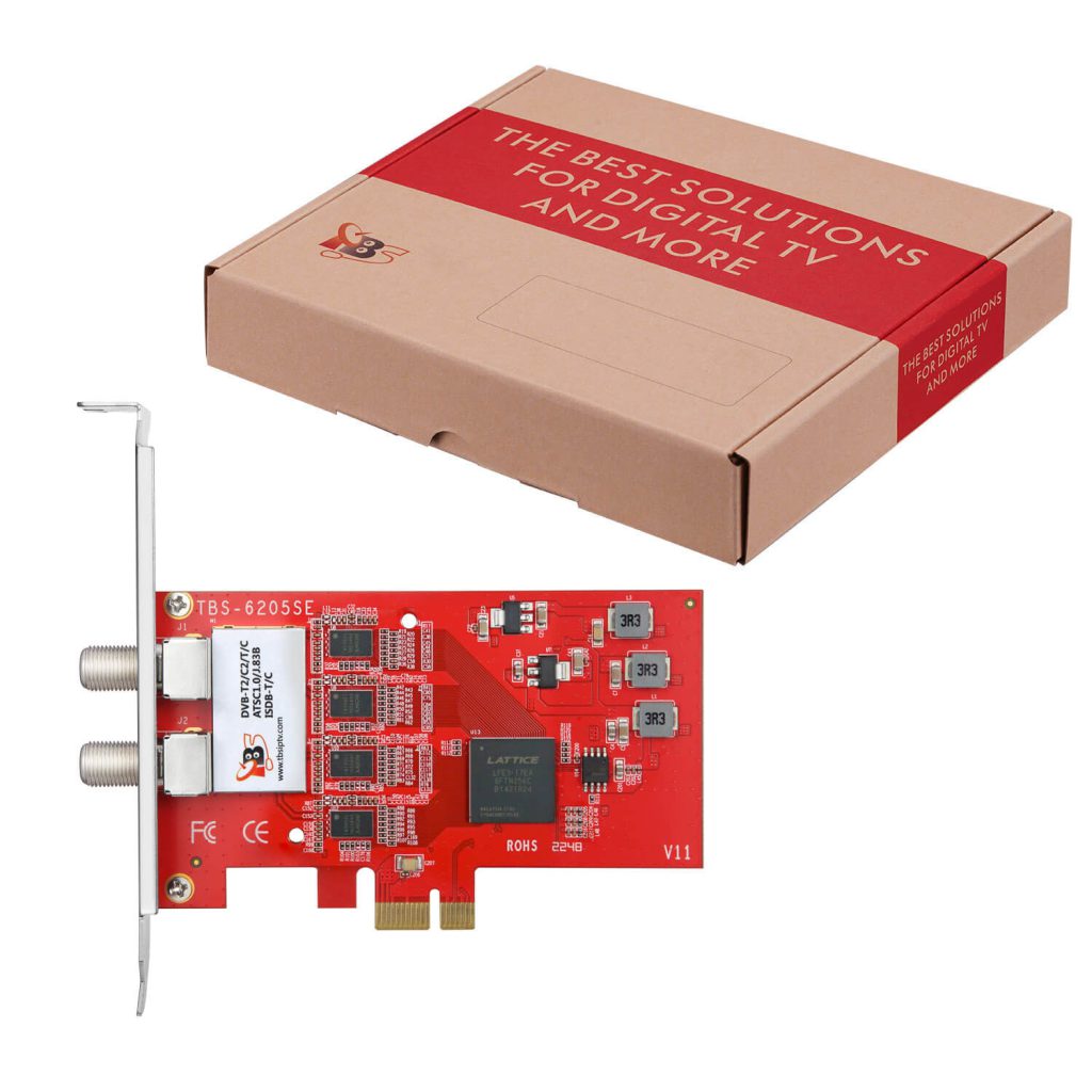 کارت dvb چهار تیونر TBS 6205 se T2/T/C dvb - تکنو تصویر